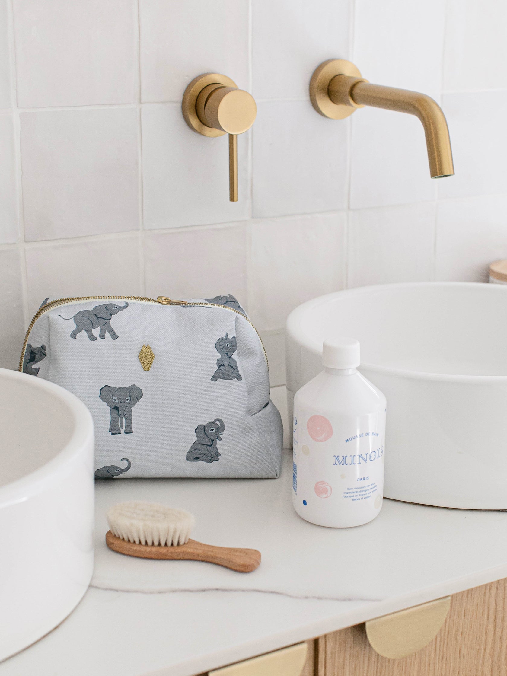 Baby toiletry bag - Elephant print - Pachy - Milinane